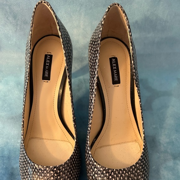 Alex Marie | Shoes | Alex Marie Black And White Heels | Poshmark